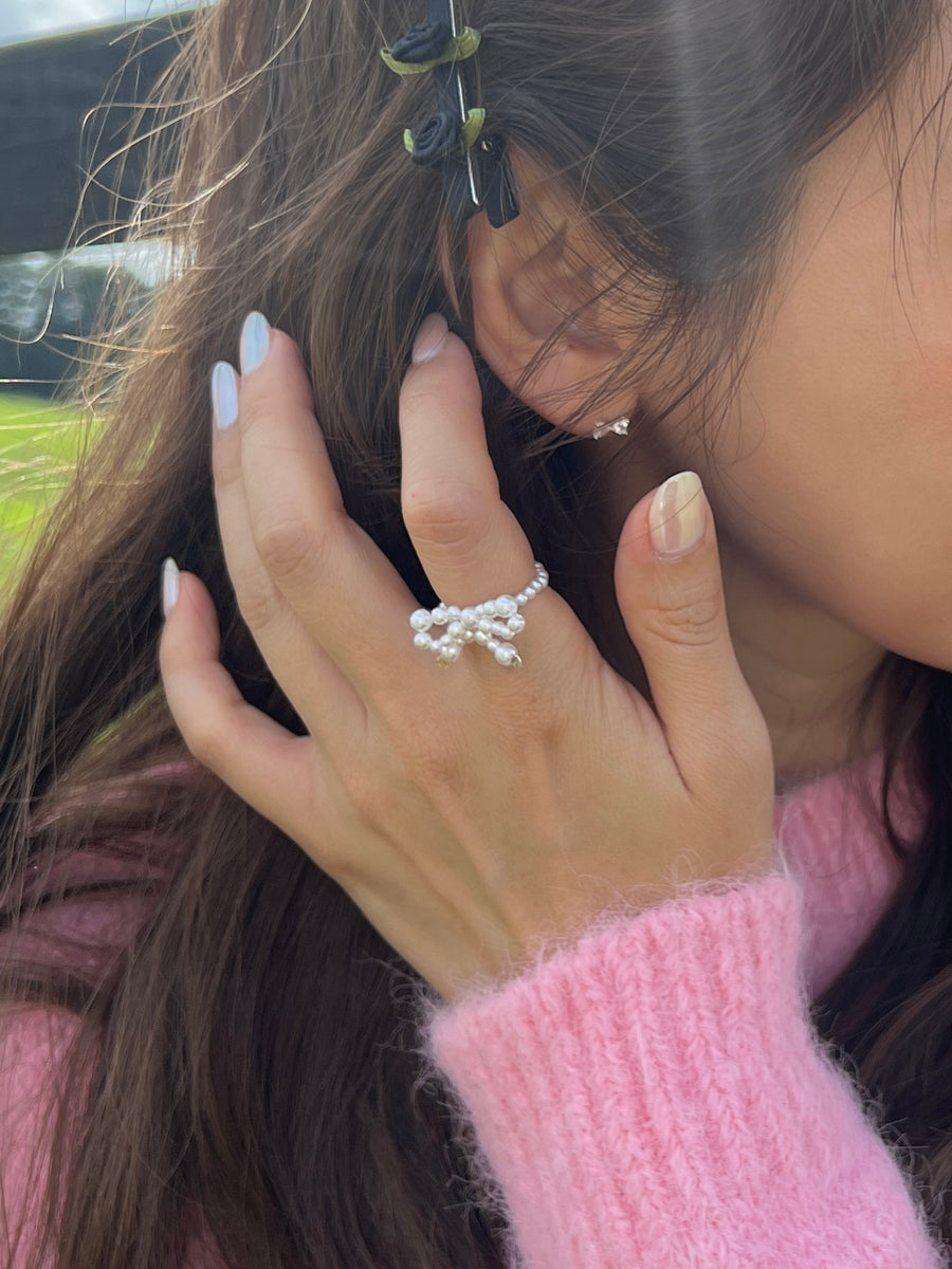 Lovely Ribbon Pearl Ring – ALLISON BROWN