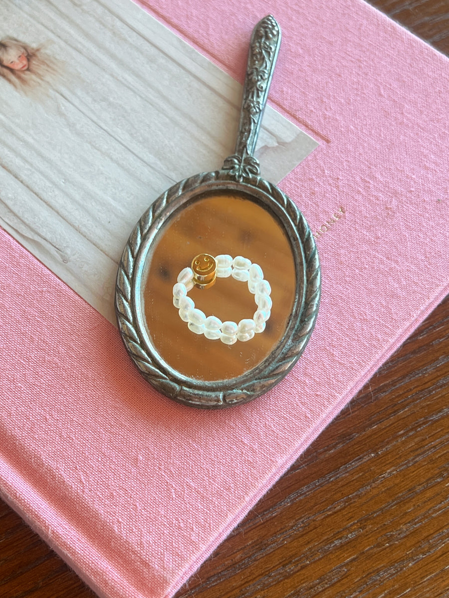 Smiley Pearl Ring – ALLISON BROWN